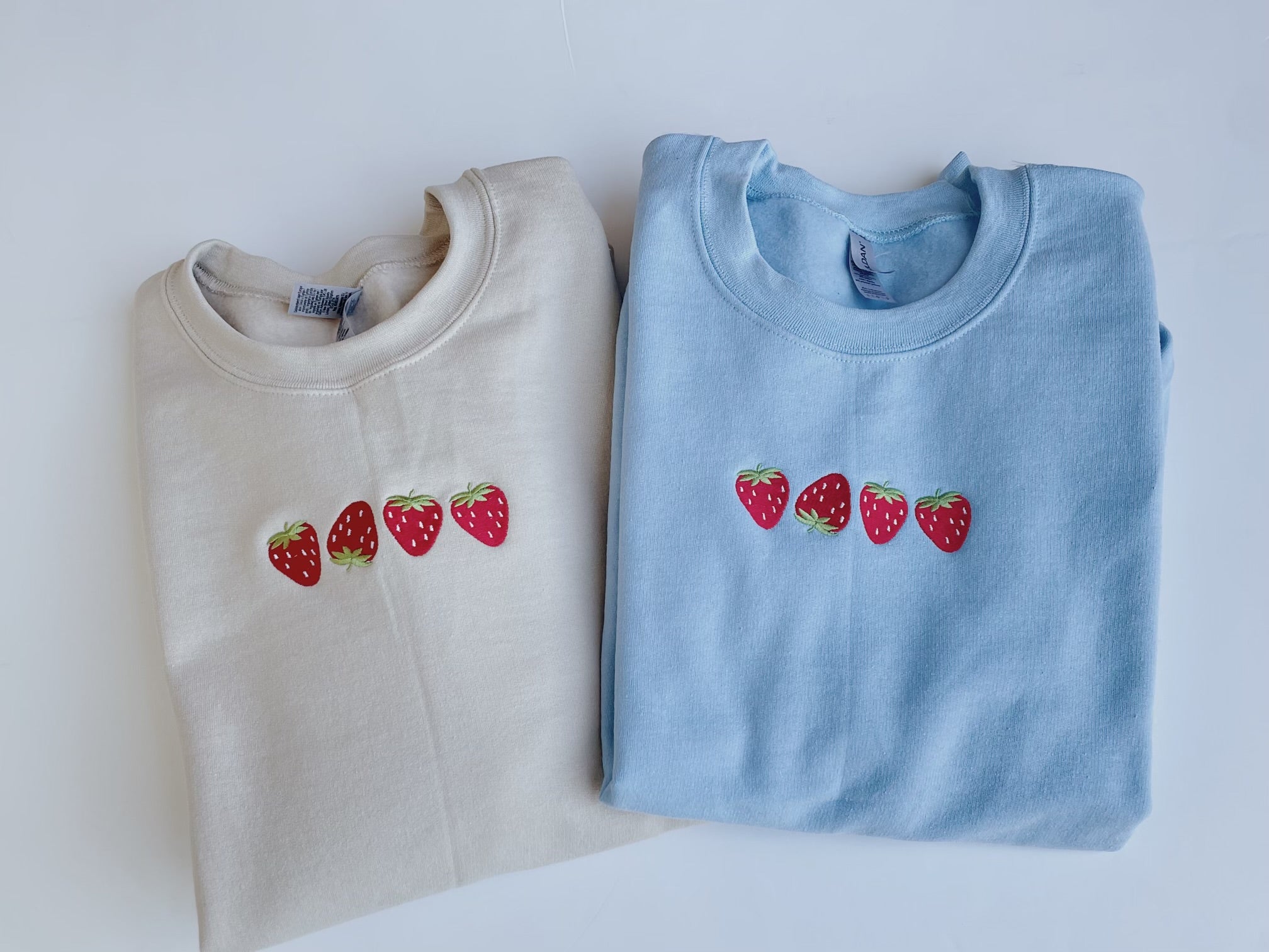 Strawberry Embroidered Sweatshirt – Molly Louise Shop LLC